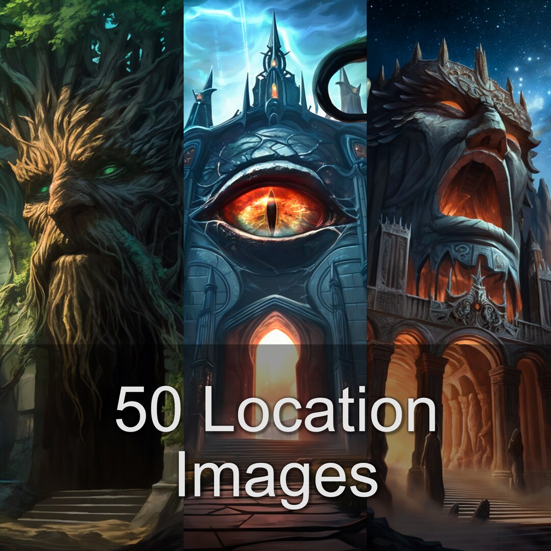 50 Location Images Set 5 - TCG, Dnd, RPG Image Portrait Collection for ...