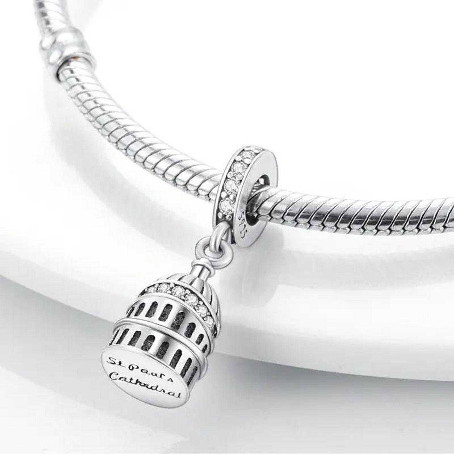 Famous Building Charm for Bracelet Pandora 925 Sterling Silver - Etsy