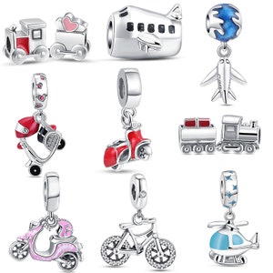 Transport Charm for Pandora Bracelet, 925 Sterling Silver, Scooter ...