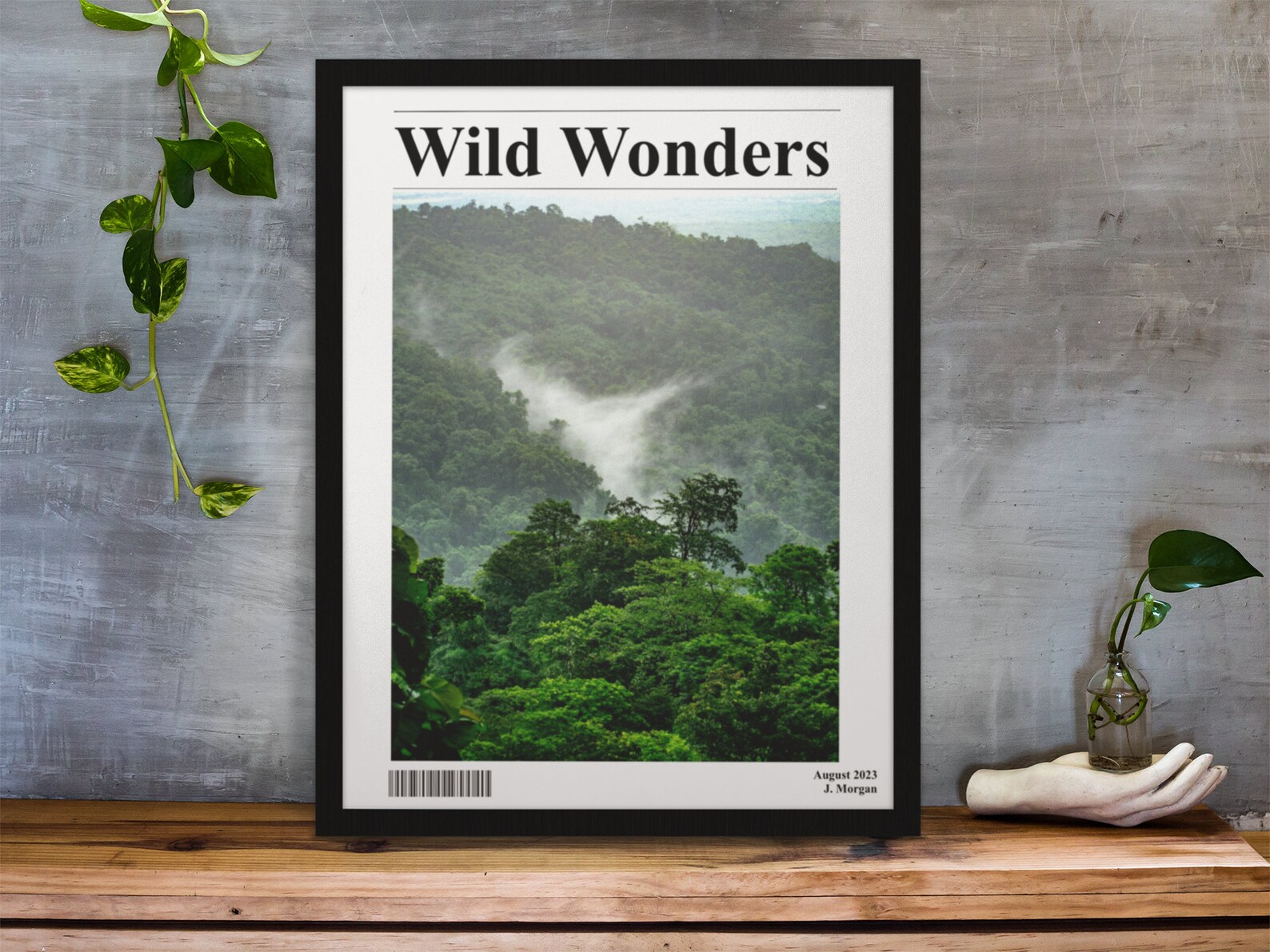 Magazine Minimalist Wildlife Poster Digital Art Work - Etsy
