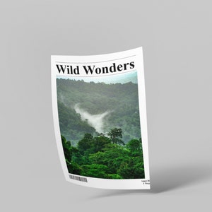 Magazine Minimalist Wildlife Poster Digital Art Work - Etsy