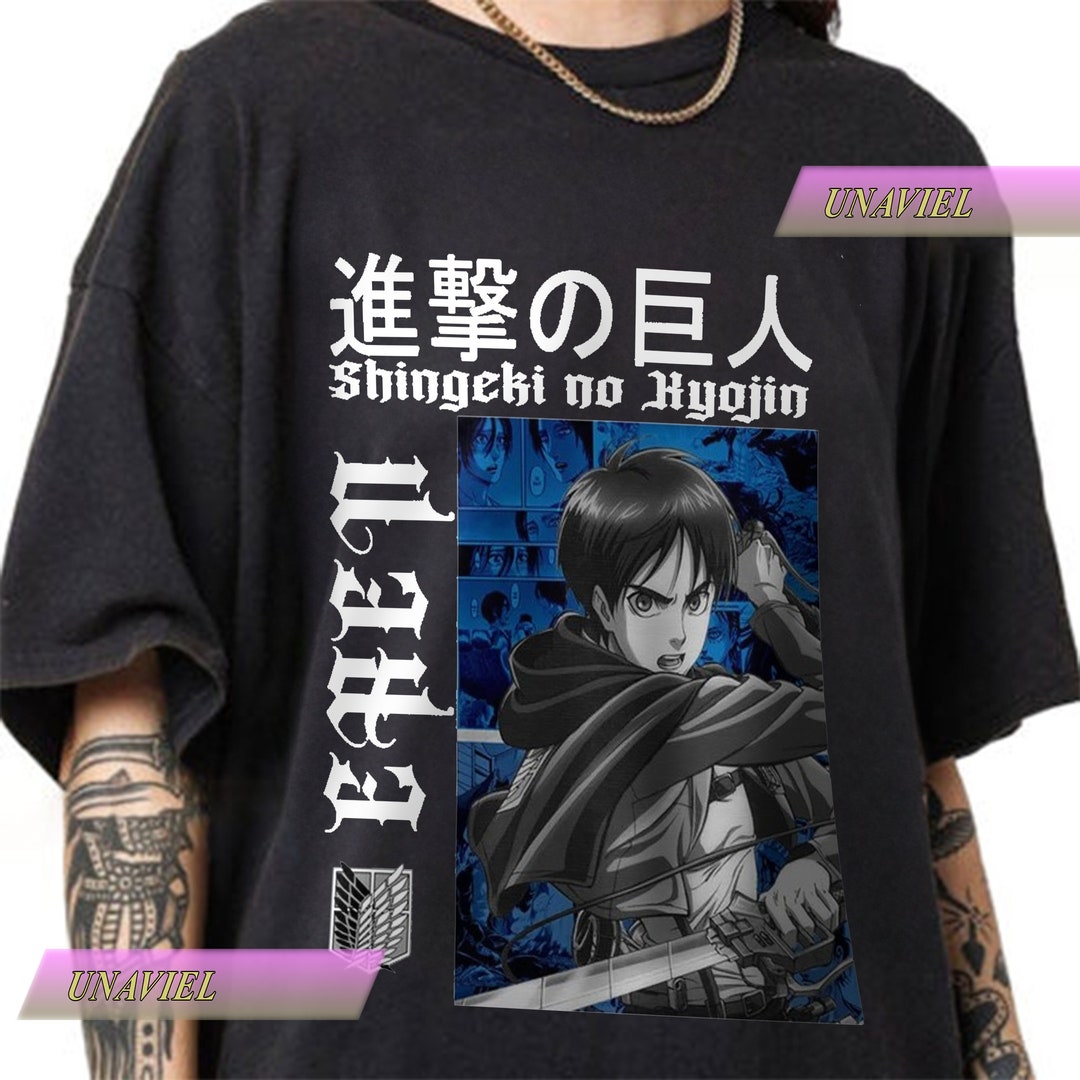 Eren Yeager Tshirt, Eren Yeager Tees, Attack on Titan Shirt, Eren ...
