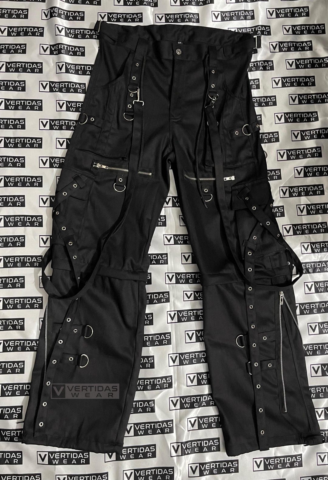 Handmade Unisex Fashion Gothic Pant/goth Jeans Punk Cyber Chain Rock ...