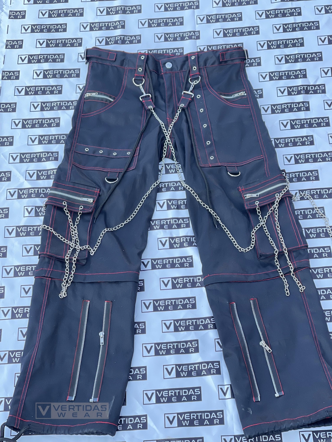 Handmade Unisex Fashion Gothic Pant/goth Jeans Punk Cyber Chain Rock ...