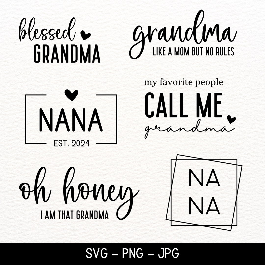 Grandma SVG Bundle, Family SVG, Gift Idea Grandma, Grandma Quote Svg ...