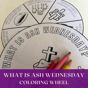 What is Ash Wednesday Coloring Wheel, Christian Printable Craft for ...