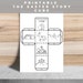 Easter Story Coloring Cube, Printable Sunday School Craft, Bible Story ...