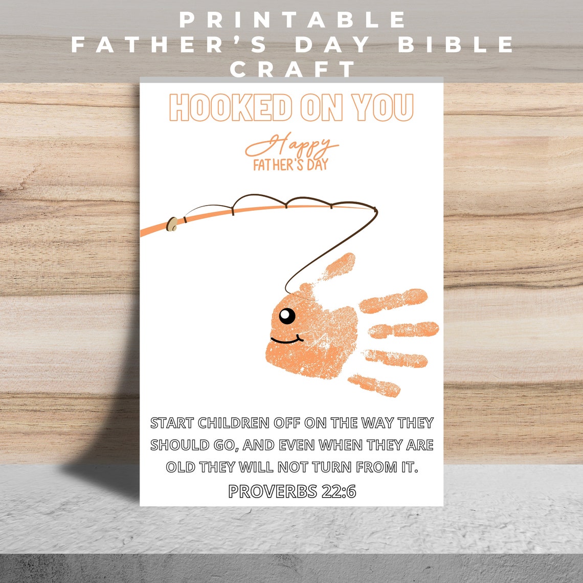 Father's Day Handprint Bible Craft, Father's Day Crafts and Keepsakes ...