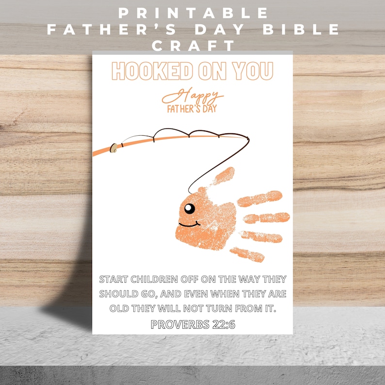 Father's Day Handprint Bible Craft, Father's Day Crafts and Keepsakes ...