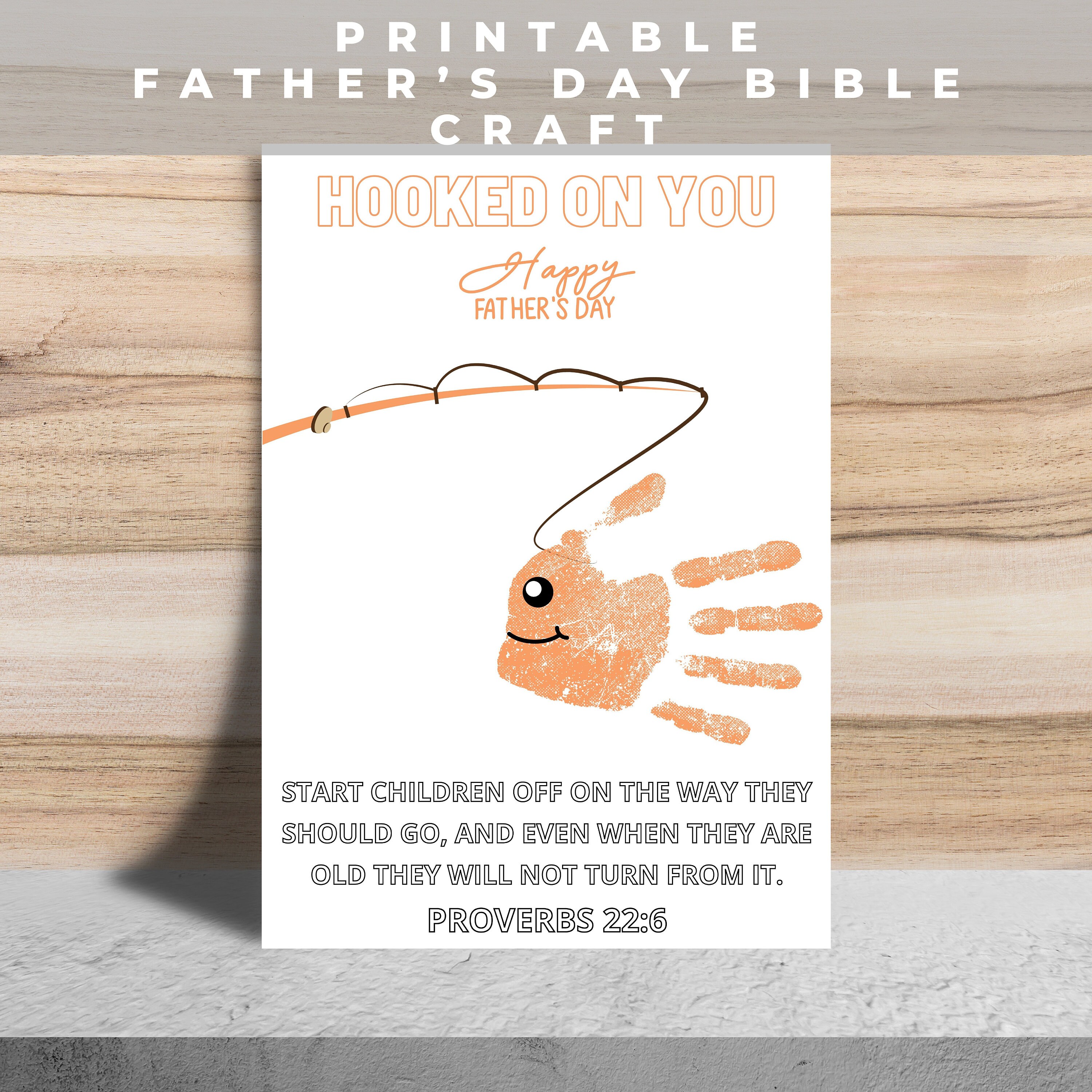Father's Day Handprint Bible Craft, Father's Day Crafts and Keepsakes ...