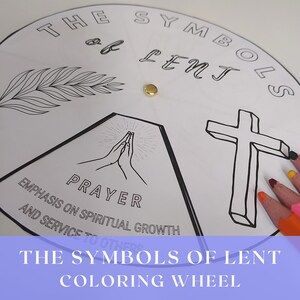 The Symbols of Lent Coloring Wheel, Printable Sunday School Lesson ...