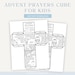 Advent Prayers Coloring Cube for Kids, Printable Christmas Activity ...