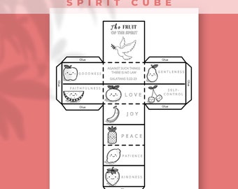 Printable Prayer Cube for Kids, Bible Coloring Page Learning Sheet ...