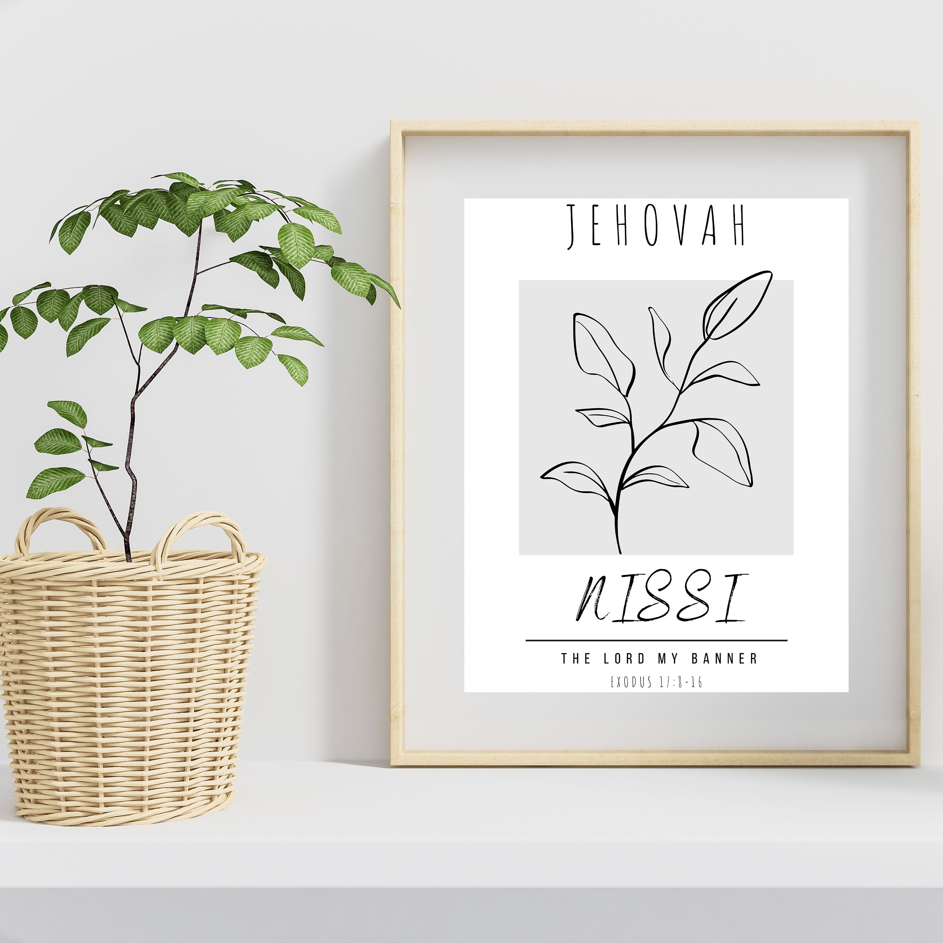 Names of God Art Print Set, Modern Christian Decor (digital Download ...
