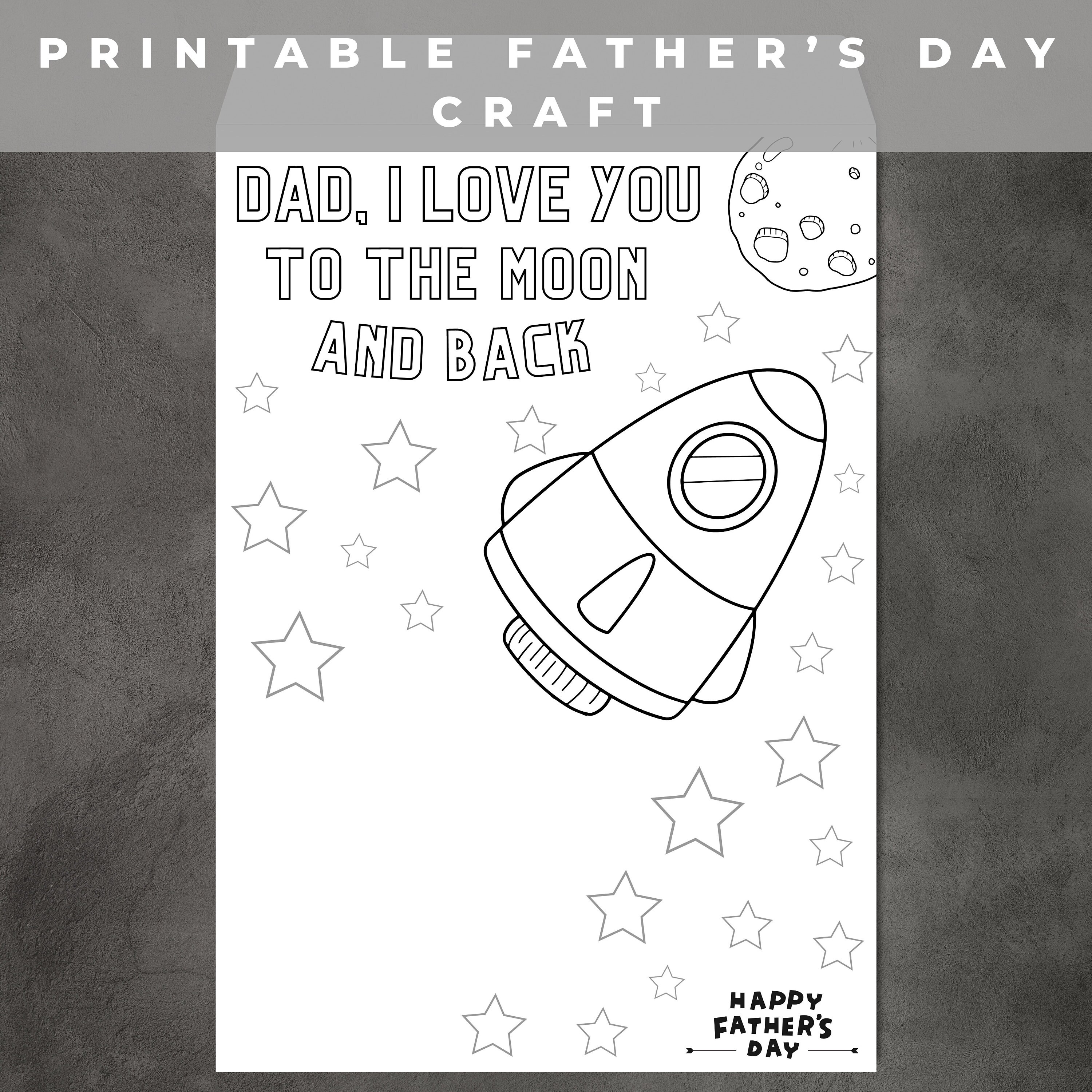 Father's Day Handprint Coloring Craft, Father's Day Crafts and ...