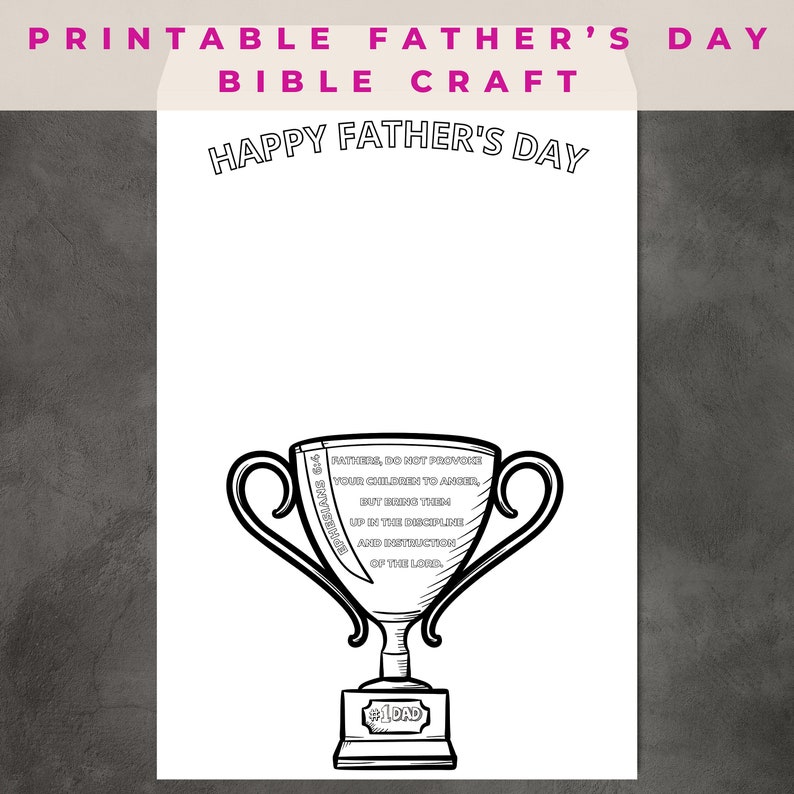 Father's Day Coloring Handprint Bible Craft, Father's Day Crafts and ...