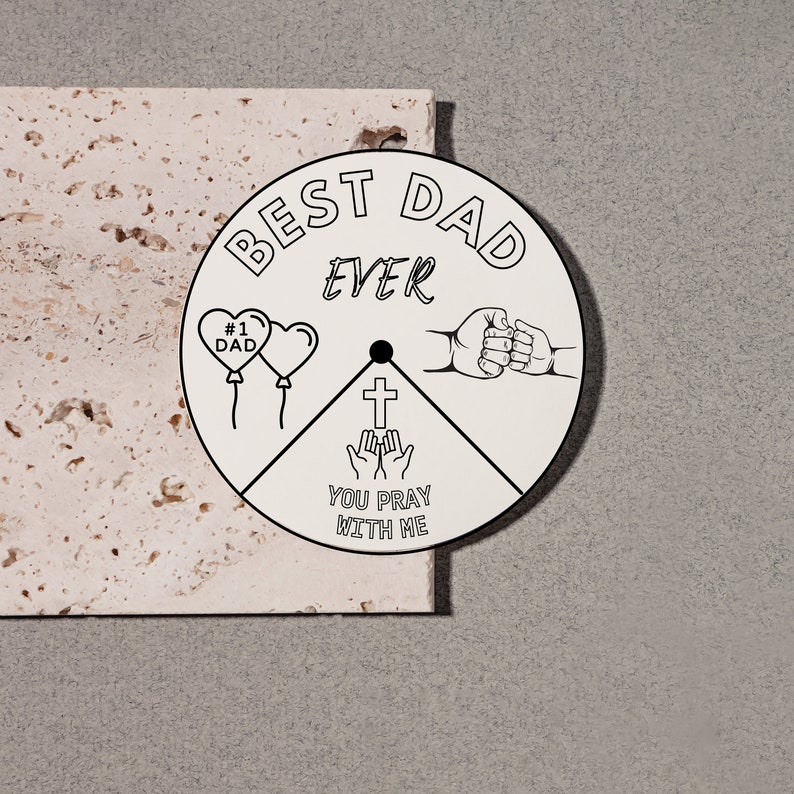 Father's Day Coloring Wheel, Printable Sunday School Lesson, Christian ...