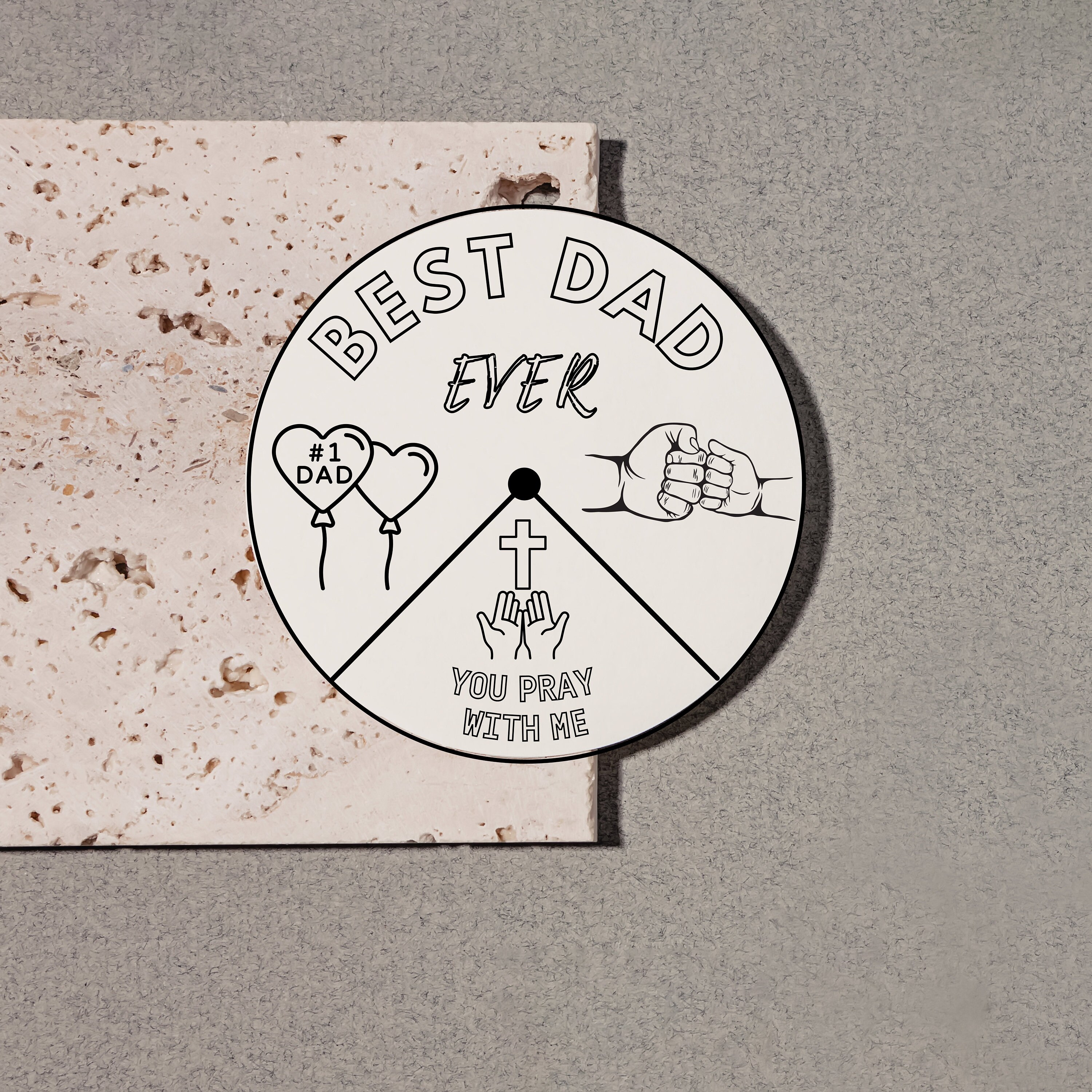 Father's Day Coloring Wheel, Printable Sunday School Lesson, Christian ...