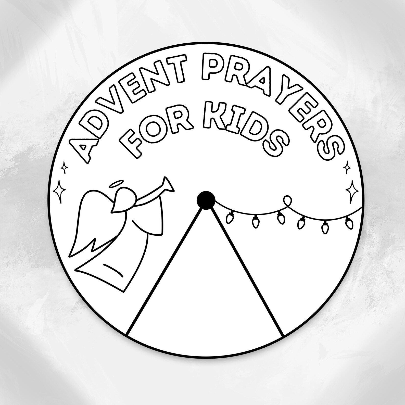 Advent Prayers for Kids Coloring Wheel,sunday School Craft, Bible ...