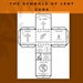 The Symbols of Lent Coloring Cube, Printable Sunday School Craft ...