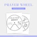 Printable Prayer Wheel for Kids, Bible Coloring Page Learning Sheet ...