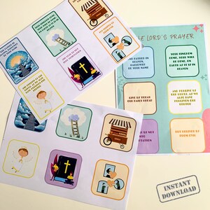 The Lord's Prayer Bible Verse Sunday School Activity, the Lord's Prayer ...