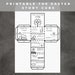 Easter Story Coloring Cube, Printable Bible Verse Activity, Easter ...
