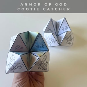 Armor of God Cootie Catcher Sunday School Bible Activity,armor of God ...