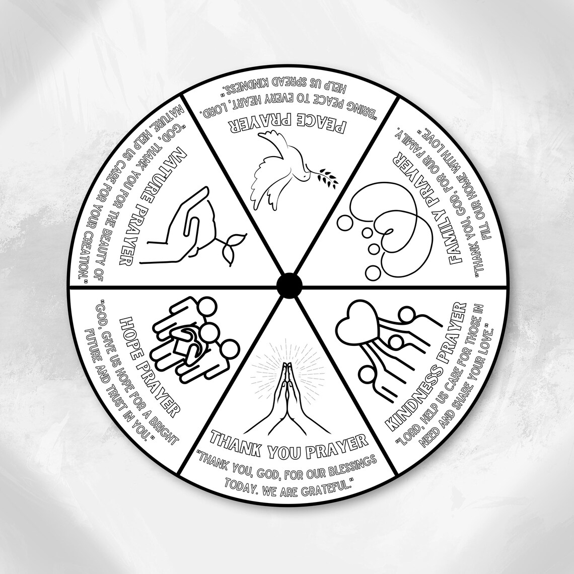 Pumpkin Prayer Coloring Wheel for Kids,christian Fall Craft,printable ...