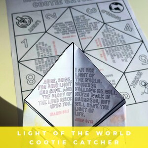Light of the World Cootie Catcher Printable | Bible Craft for Kids ...