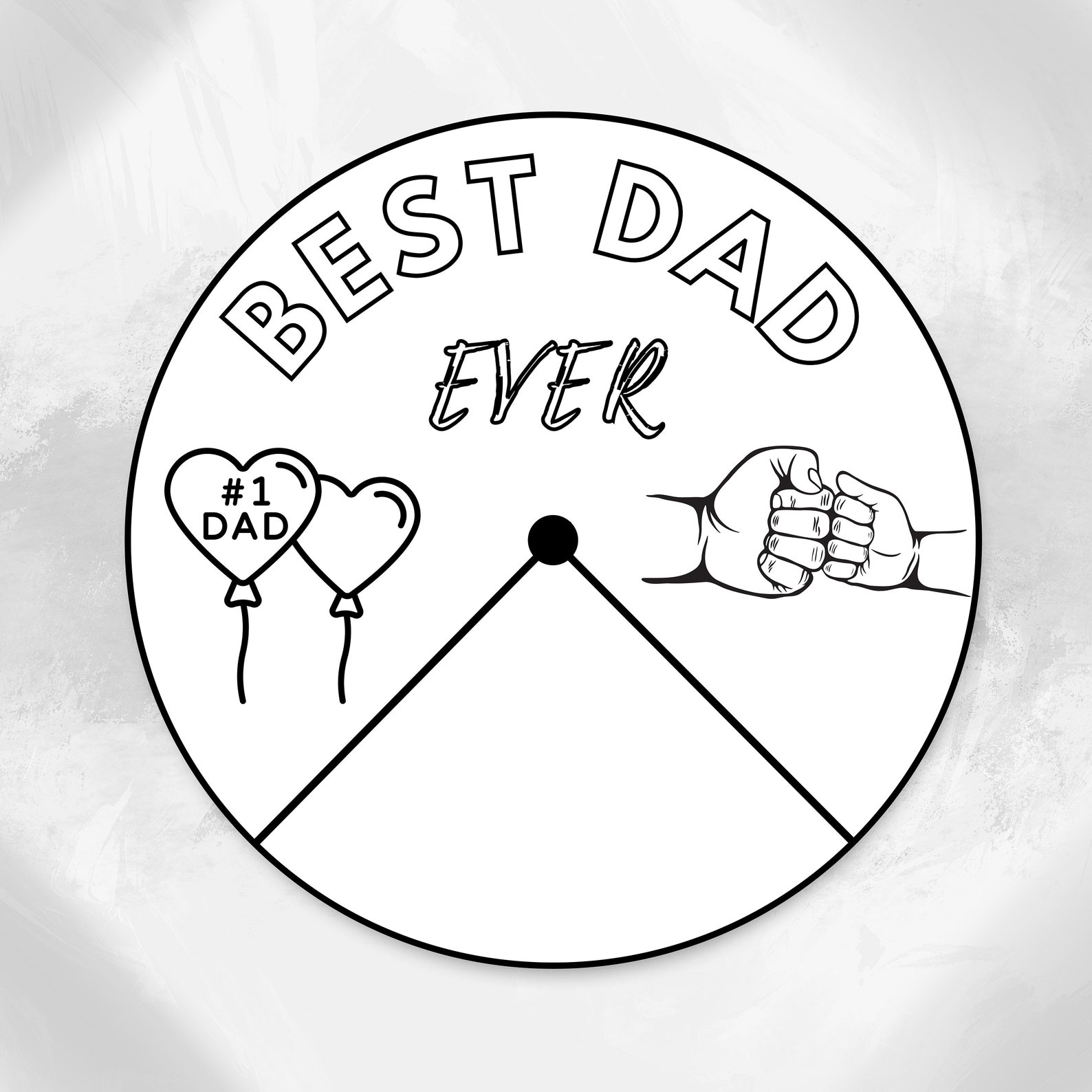 Father's Day Coloring Wheel, Printable Sunday School Lesson, Christian ...