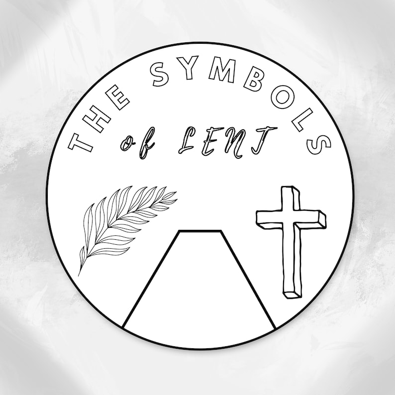 The Symbols of Lent Coloring Wheel, Printable Sunday School Lesson ...