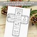 The Seven Sacraments Cube, Bible Coloring Page Learning Sheet ...