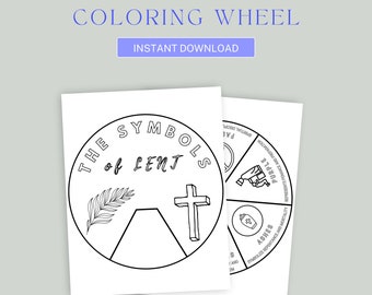 The Lord's Prayer Bible Coloring Wheel, Bible Story Activity, Printable ...