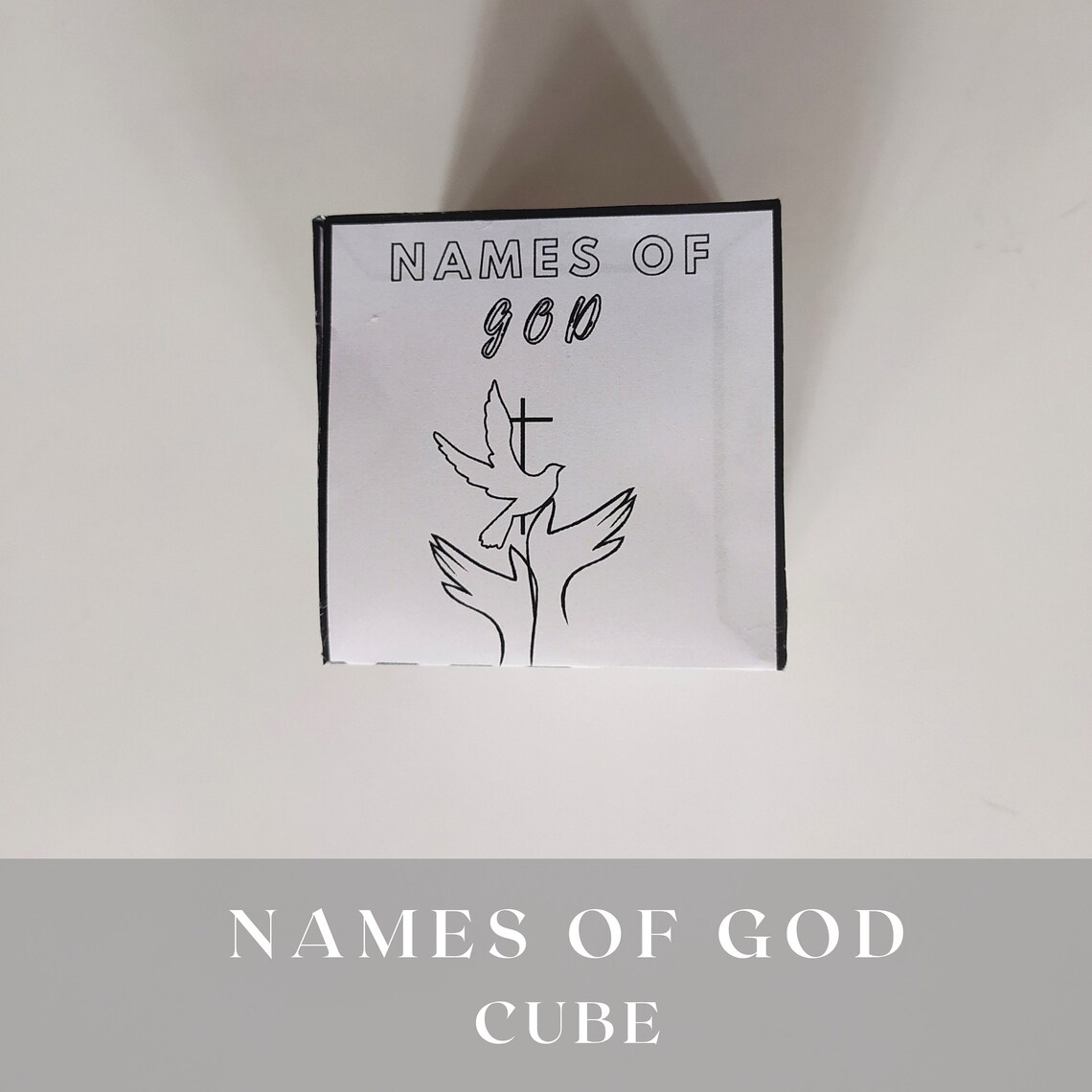 Names of God Coloring Cube, Sunday School Lesson Craft, Bible Scripture ...
