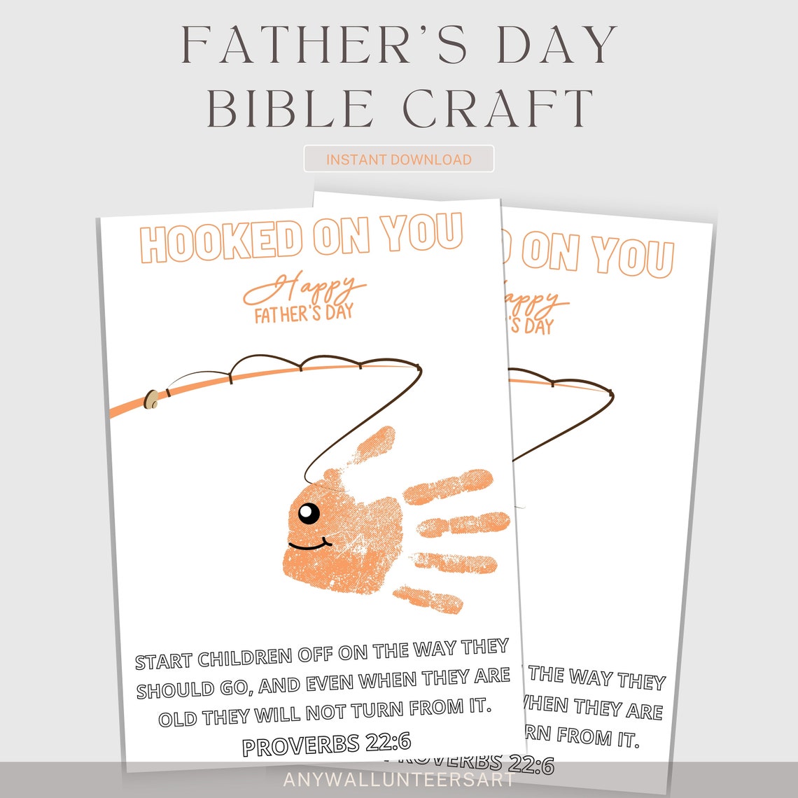 Father's Day Handprint Bible Craft, Father's Day Crafts and Keepsakes ...