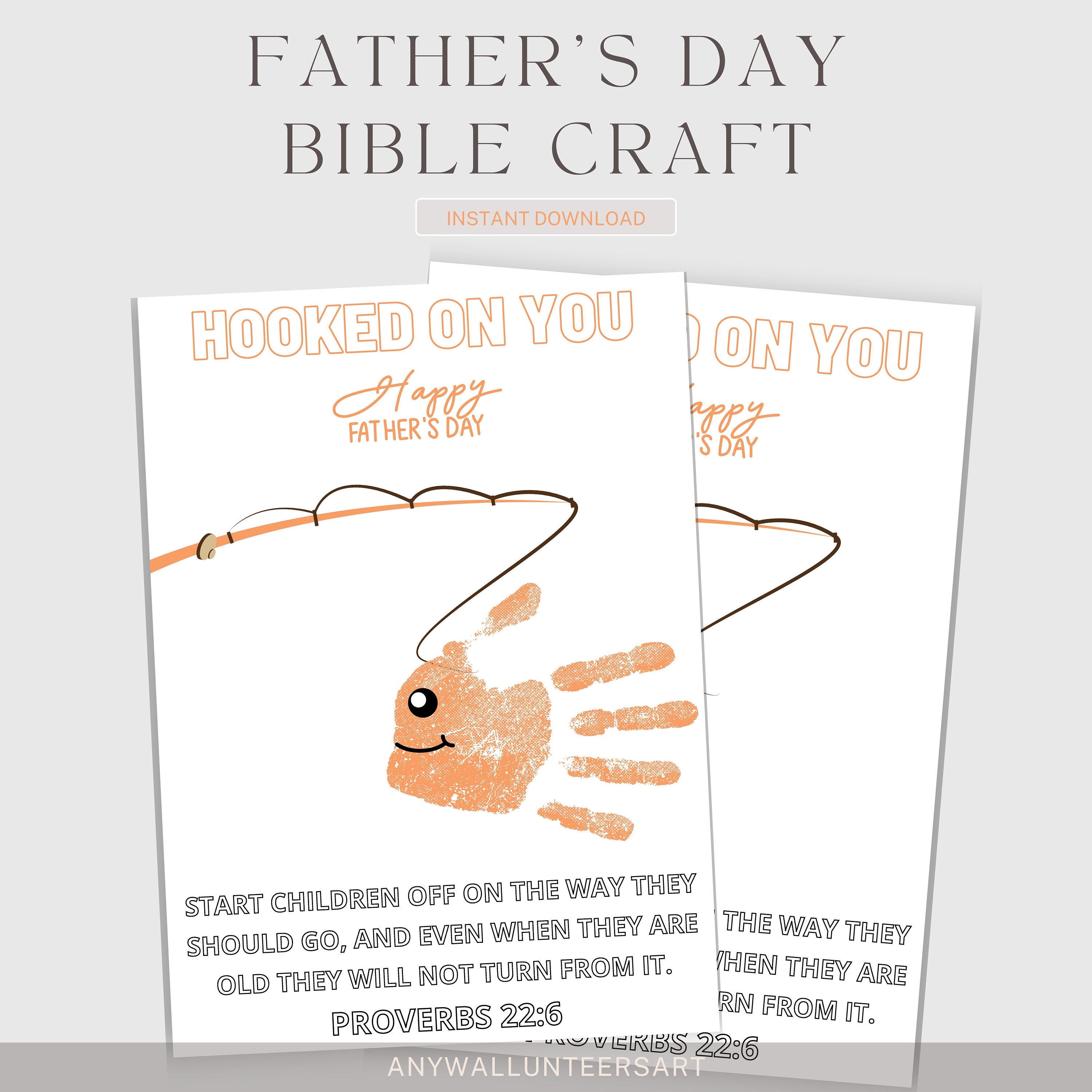 Father's Day Handprint Bible Craft, Father's Day Crafts and Keepsakes ...