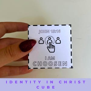 Identity in Christ Coloring Cube, Printable Sunday School Lesson ...