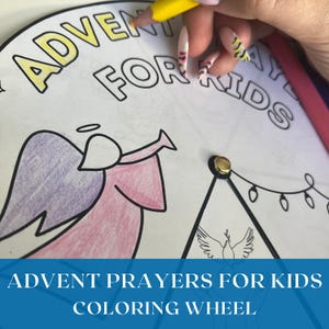 Advent Prayers for Kids Coloring Wheel,sunday School Craft, Bible ...