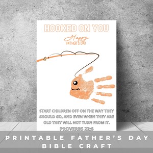 Father's Day Handprint Bible Craft, Father's Day Crafts and Keepsakes ...