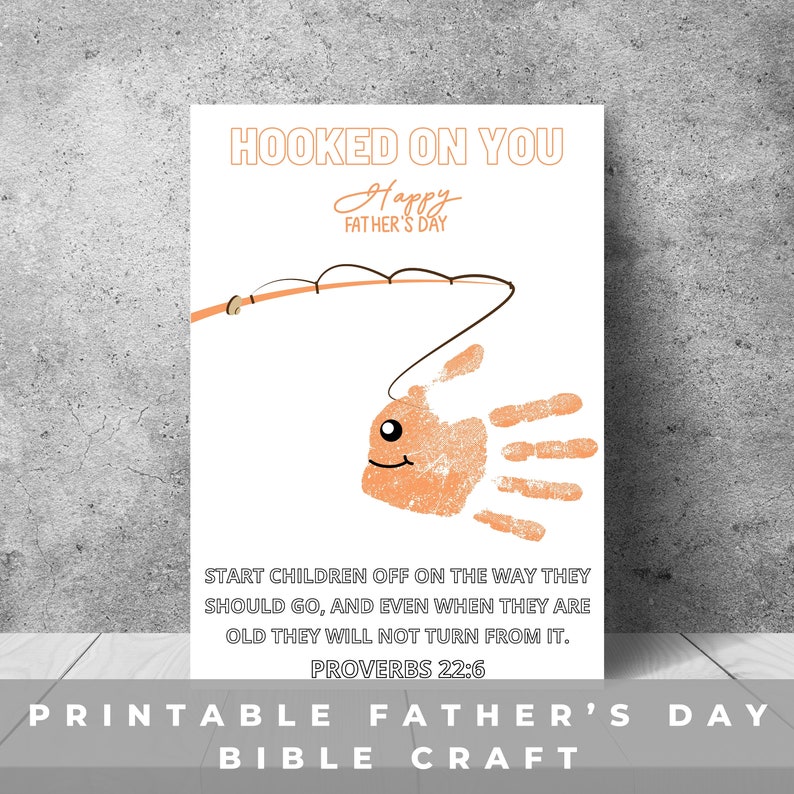 Father's Day Handprint Bible Craft, Father's Day Crafts and Keepsakes ...