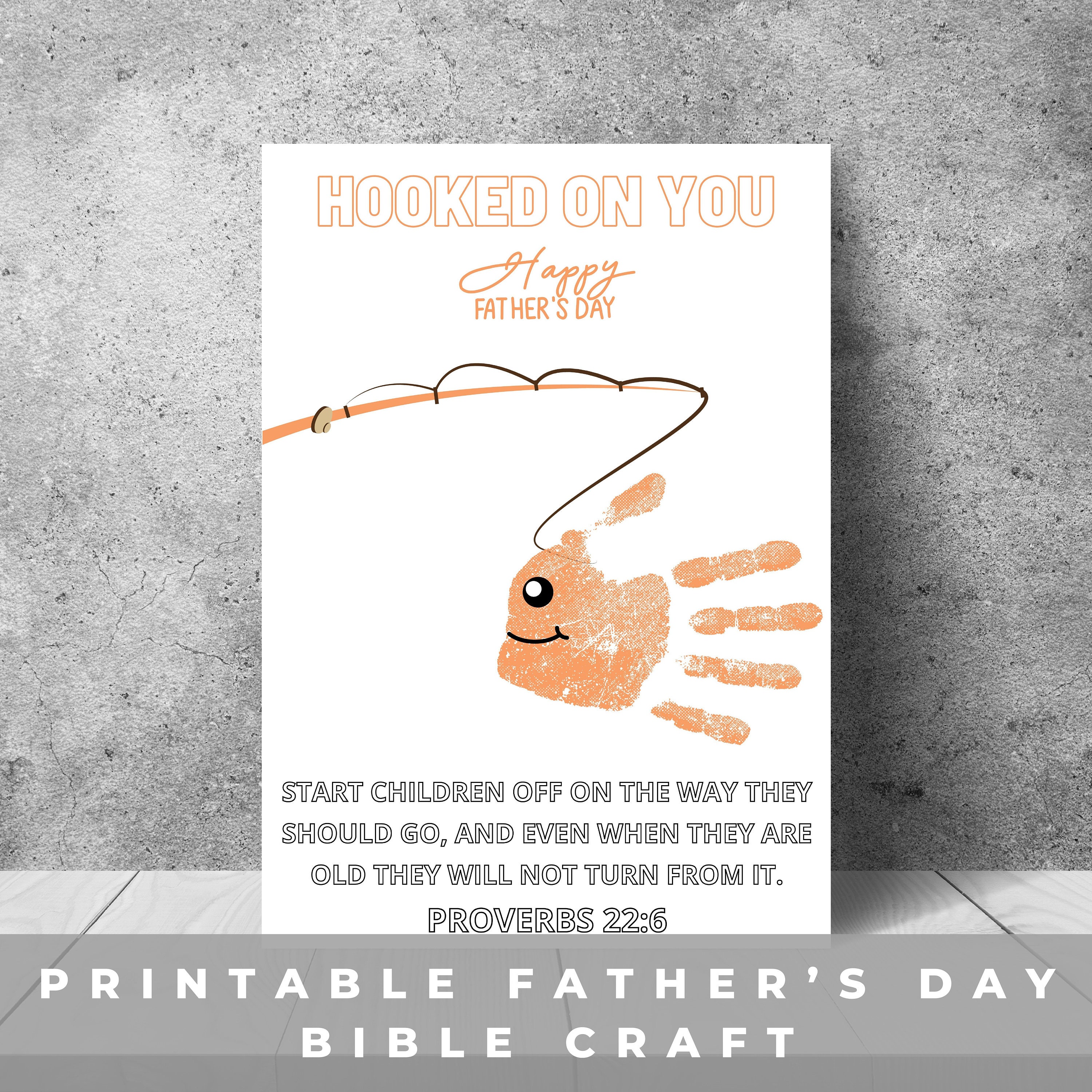 Father's Day Handprint Bible Craft, Father's Day Crafts and Keepsakes ...