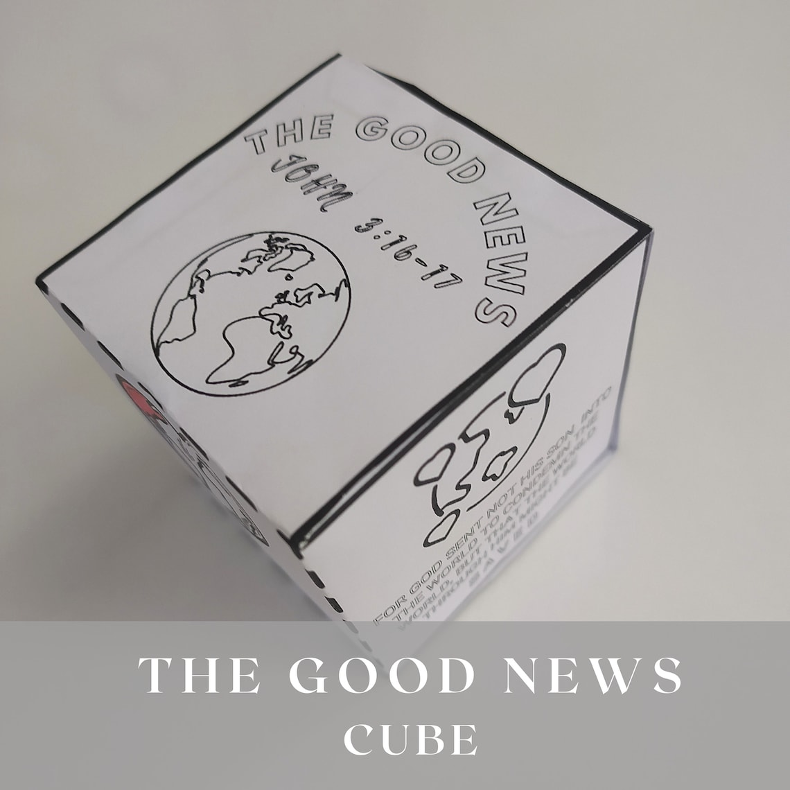 The Good News Coloring Cube, Printable Sunday School Craft, Bible ...
