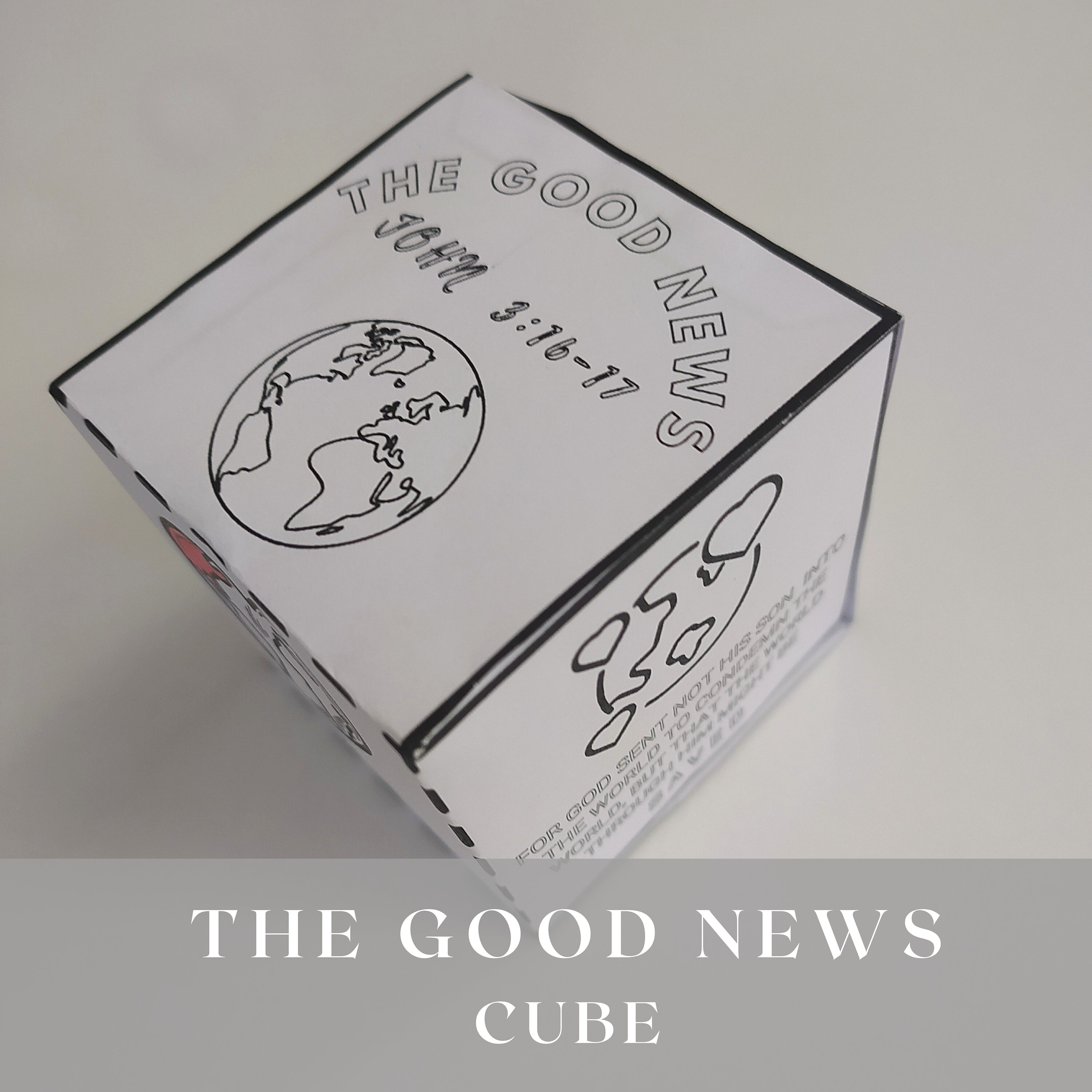 The Good News Coloring Cube, Printable Sunday School Craft, Bible ...