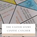 The Easter Story Cootie Catcher, Printable Sunday School Bible Activity ...