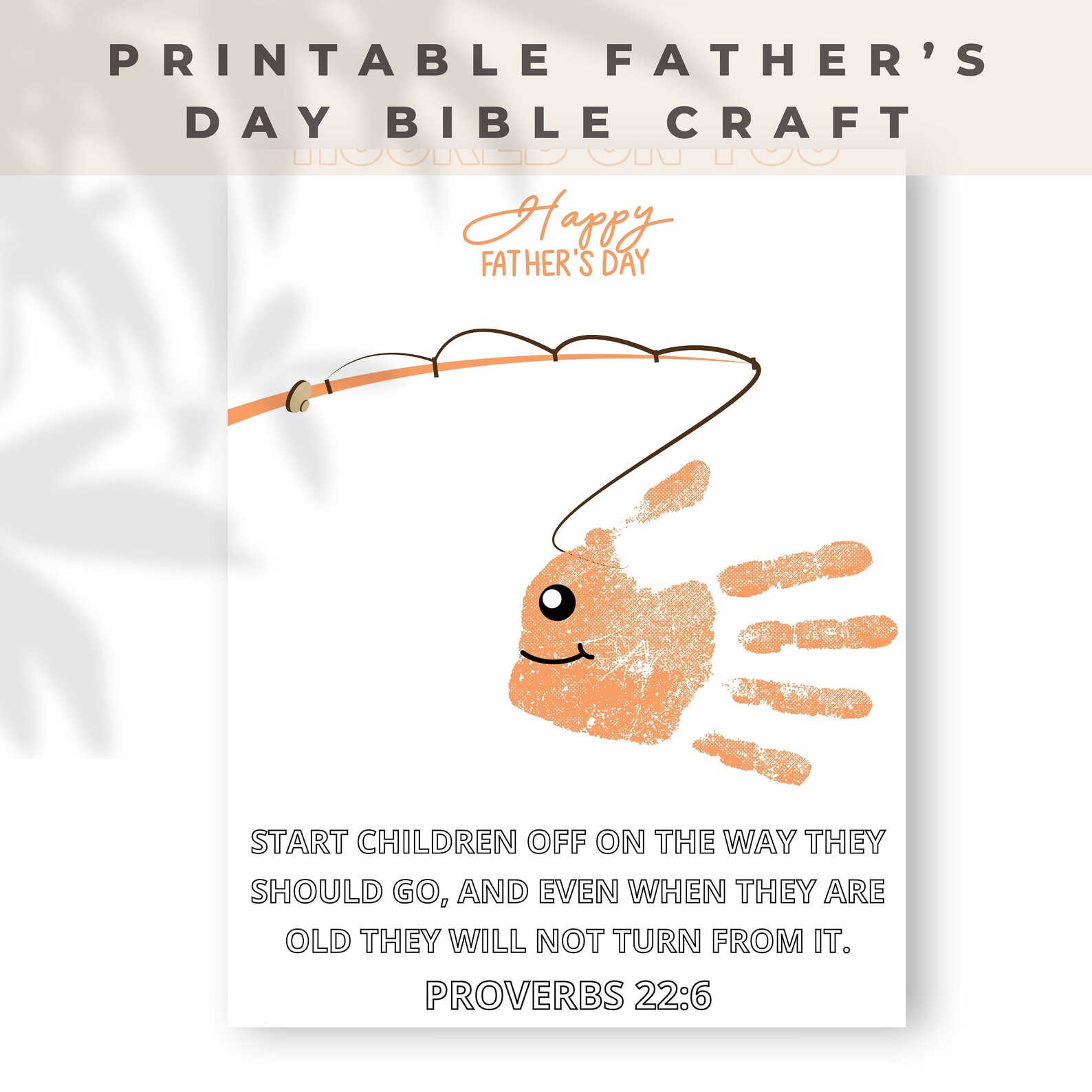 Father's Day Handprint Bible Craft, Father's Day Crafts and Keepsakes ...
