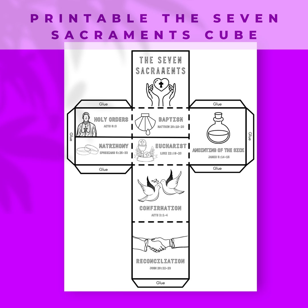 Printable Seven Sacraments Coloring Pages [2025]