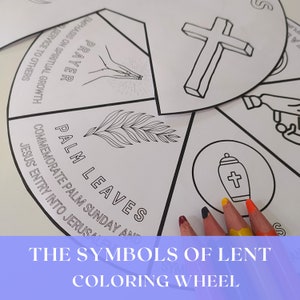 The Symbols of Lent Coloring Wheel, Printable Sunday School Lesson ...