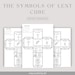 The Symbols of Lent Coloring Cube, Printable Sunday School Craft ...