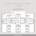 Easter Story Coloring Cube, Printable Sunday School Craft, Bible Story ...